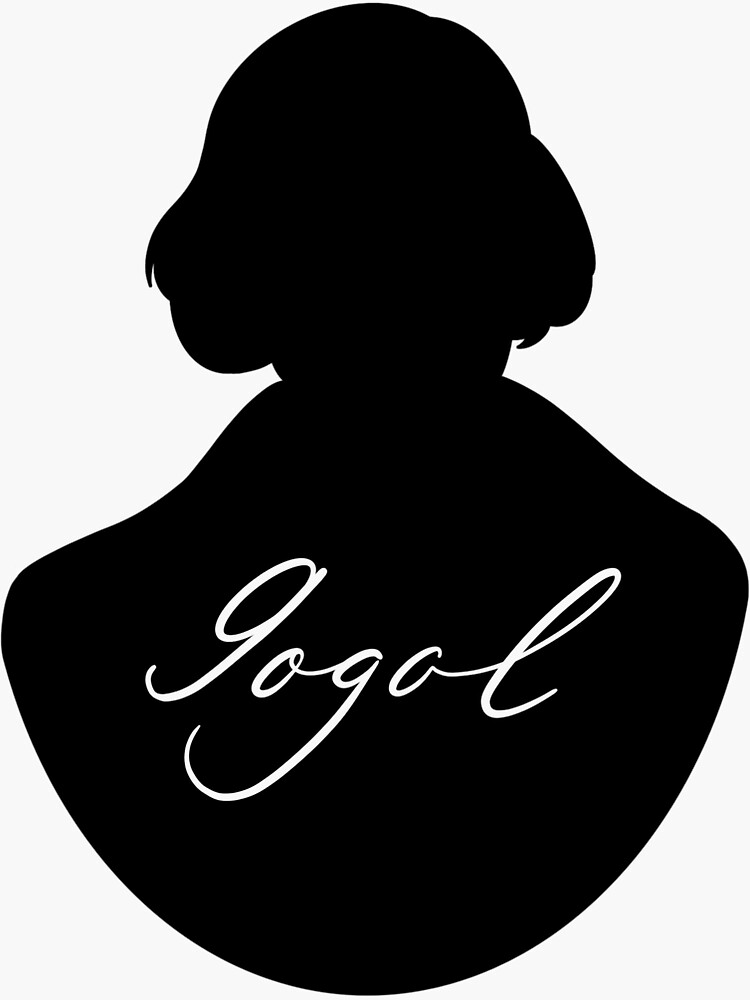 "NIKOLAI GOGOL Signature Silhouette" Sticker for Sale by abbieoverbey ...
