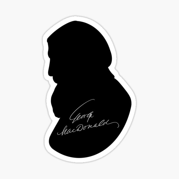 "GEORGE MACDONALD Signature Silhouette" Sticker for Sale by Abbie ...