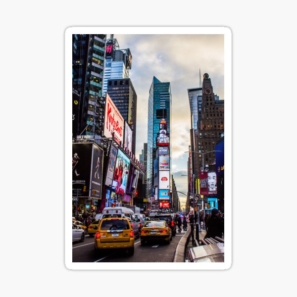 "Times Square, New York, New York, USA" Sticker by VickiWalsh | Redbubble