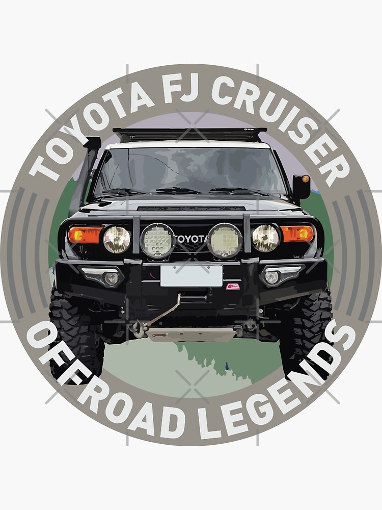 "4x4 Offroad Legends: Toyota FJ Cruiser" Sticker for Sale by OFFROAD ...