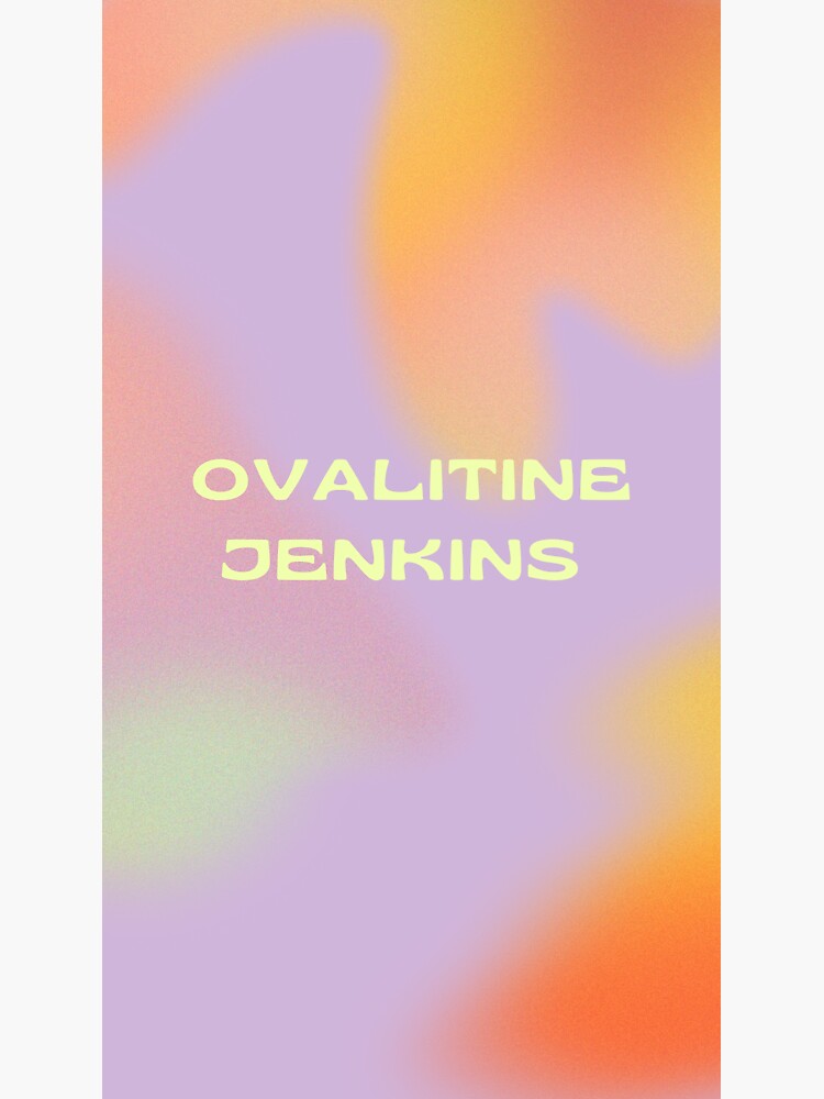 "Ovaltine Jenkins" Sticker for Sale by DFPodcast | Redbubble