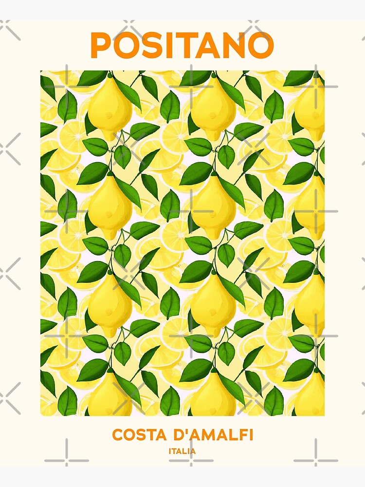 "Positano Lemons Costa D'Amalfi" Poster for Sale by ahumbleconcept ...