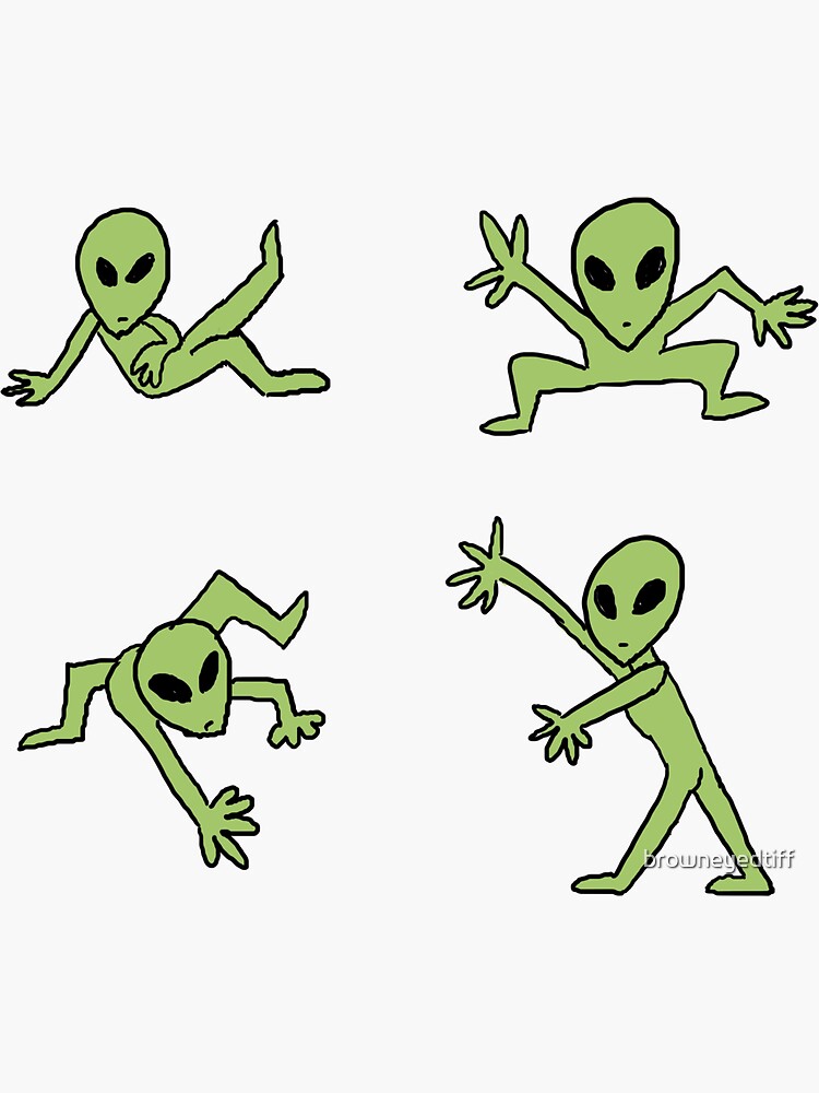 "Aliens" Sticker for Sale by browneyedtiff | Redbubble
