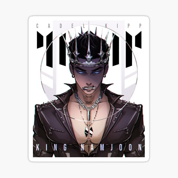 "KING" Sticker for Sale by CADEL-KIPP | Redbubble