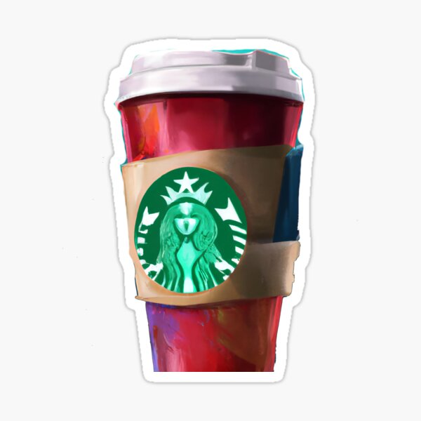 "Starbucks" Sticker for Sale by Miragex | Redbubble
