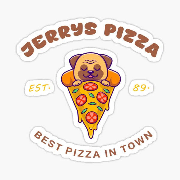 "Jerrys pizza" Sticker for Sale by Kanpaii | Redbubble