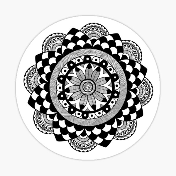 "mandala" Sticker for Sale by SahraTamm | Redbubble