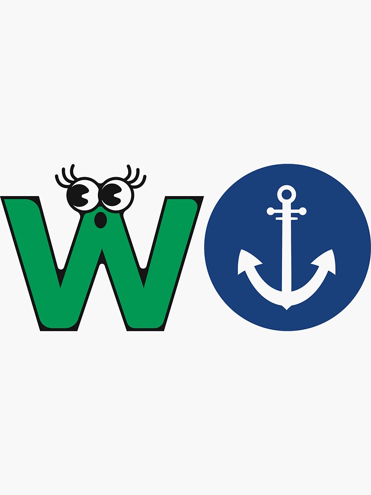 " w anchor meaning" Sticker for Sale by Winner-Store | Redbubble