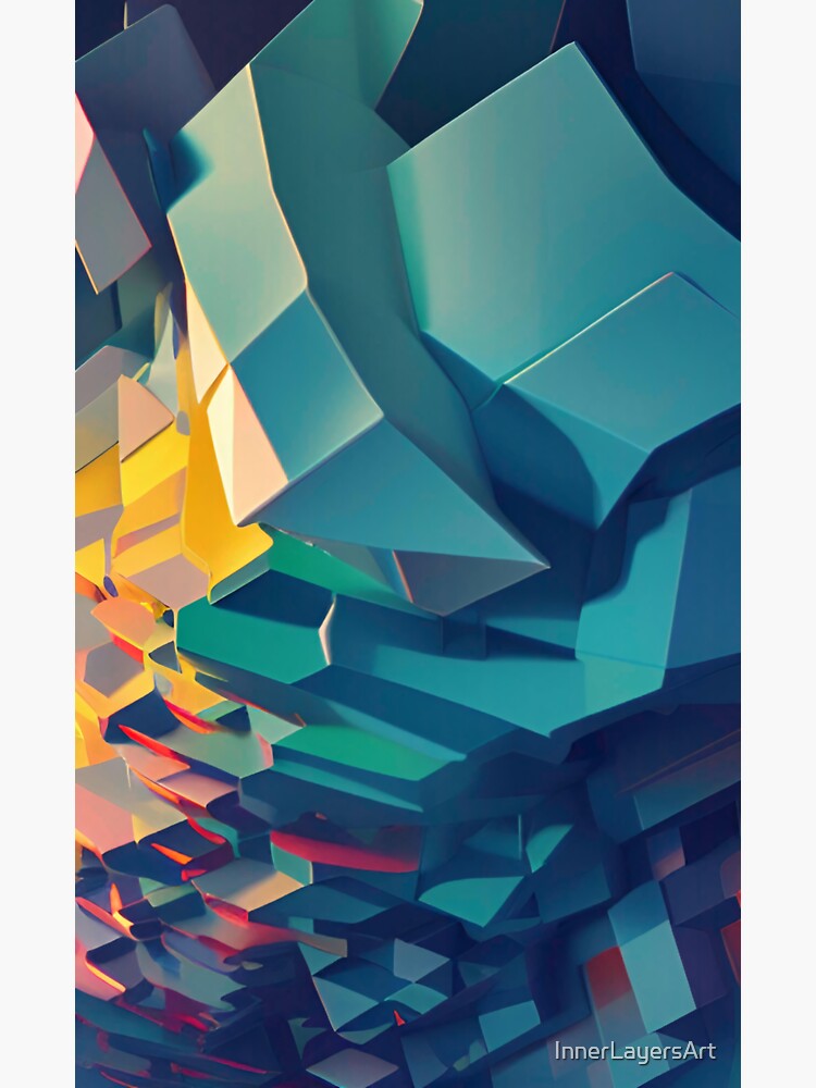 "Sharp Shapes - Abstract shapes and colors" Sticker for Sale by ...