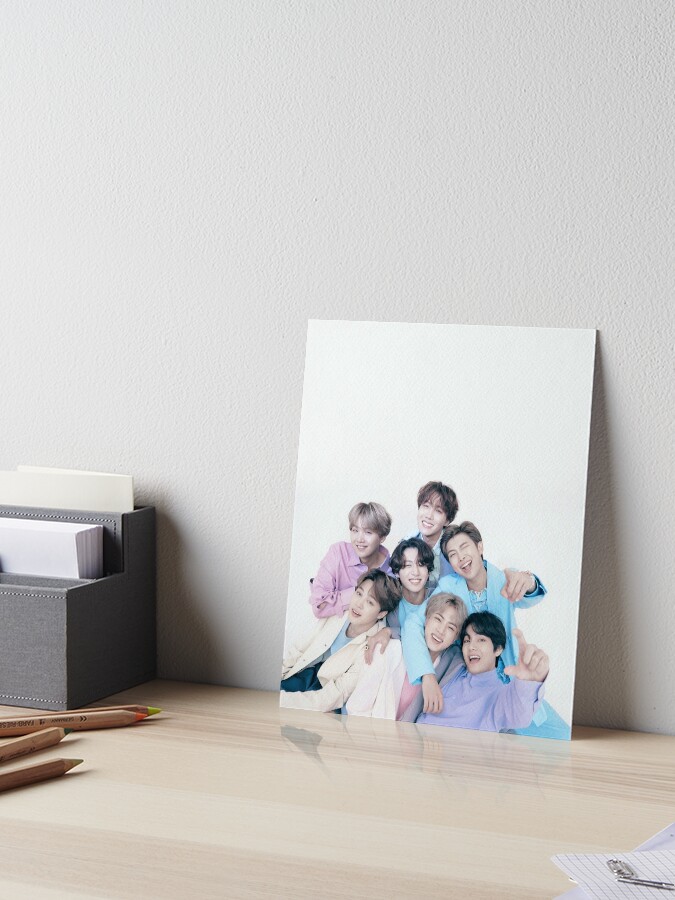 "bts group photo" Art Board Print for Sale by alimoonshop | Redbubble