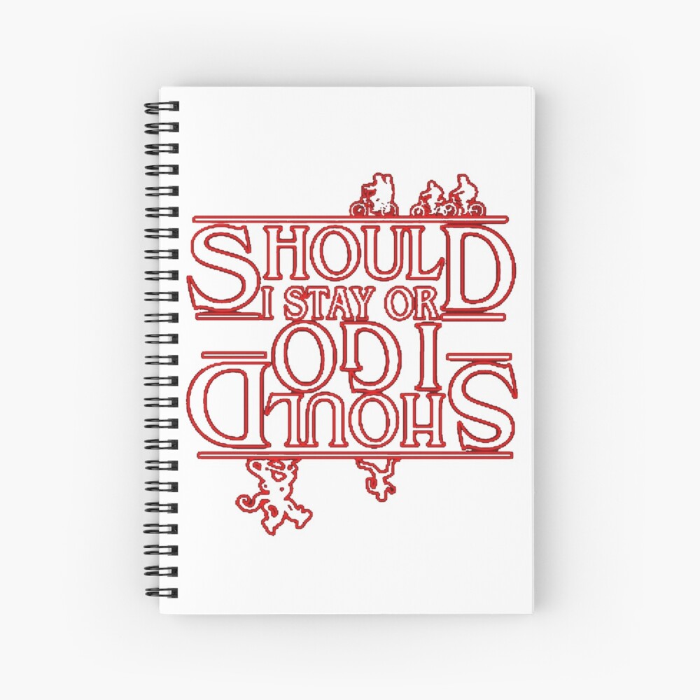 "Stranger Things" Spiral Notebook for Sale by Alonsomorales | Redbubble