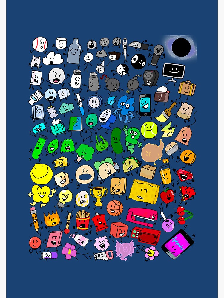"BFDI Inanimate Insanity All Characters (Transparent)" Journal for Sale ...