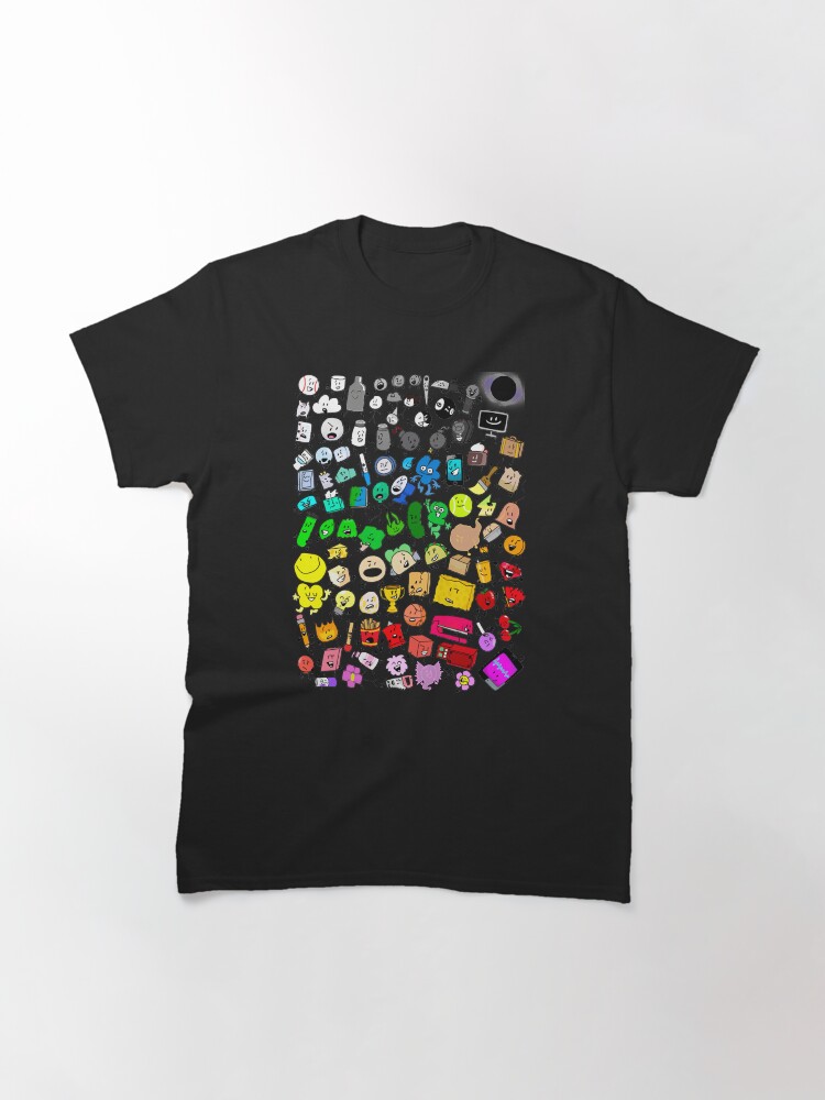 "BFDI Inanimate Insanity All Characters (Transparent)" Classic T-Shirt ...