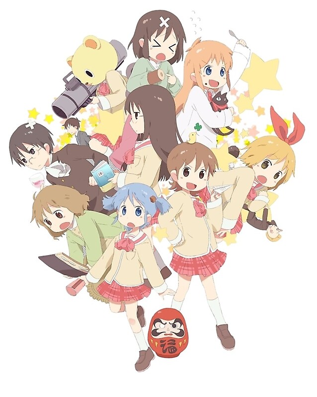 "Nichijou Characters Group Artwork" by kickdesigns | Redbubble