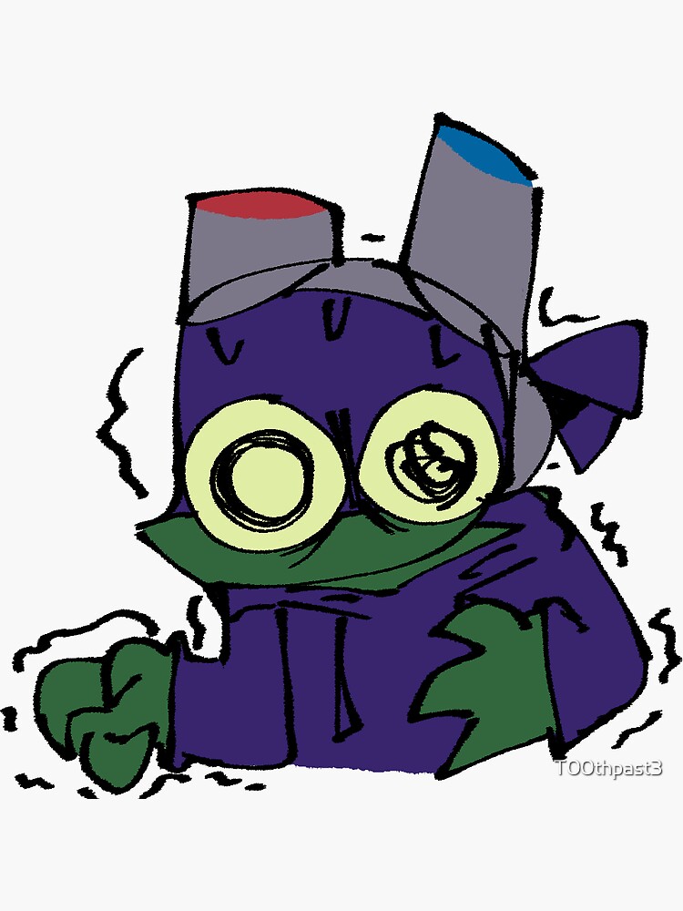 "Going a bit silly" Sticker for Sale by T00thpast3 | Redbubble