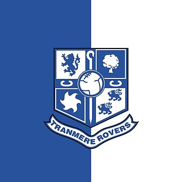 Sticker for Sale mit "Tranmere Rovers FC-Logo geteilt – Blau/Weiß" von ...
