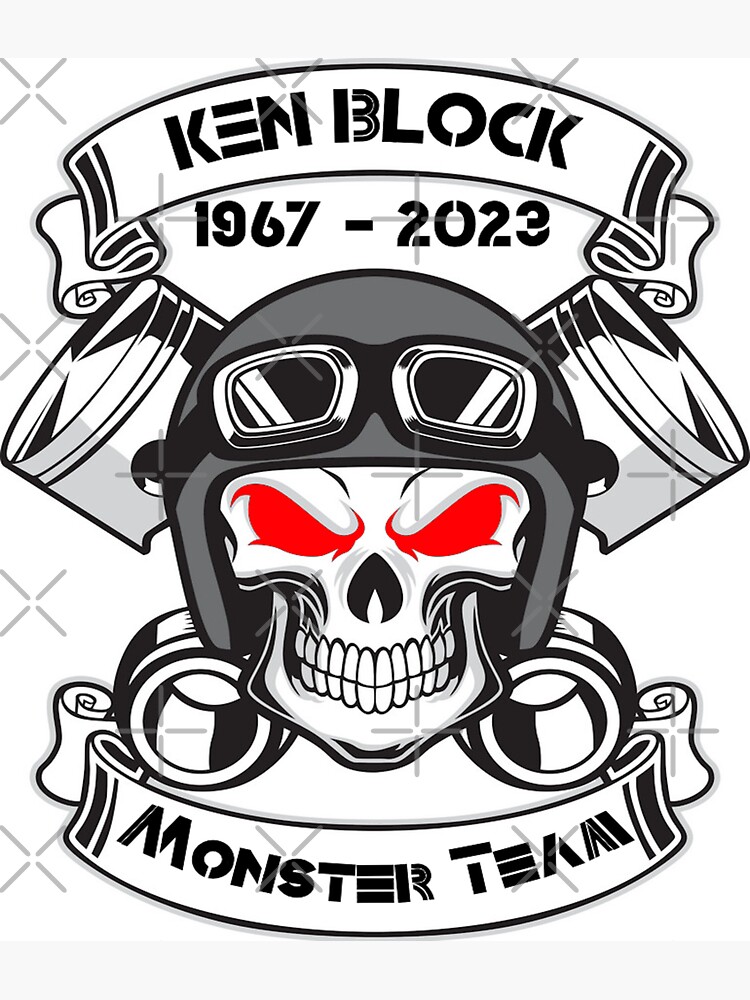 "Ken block - monster rider" Sticker for Sale by Rameshchy | Redbubble