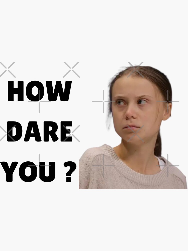 "greta thunberg " Sticker for Sale by OZMOclothing | Redbubble