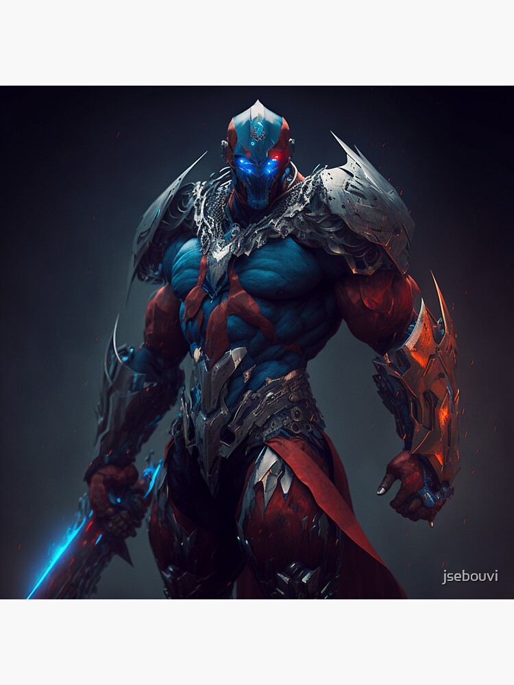 "Goliath fighter superhero" Sticker for Sale by jsebouvi | Redbubble