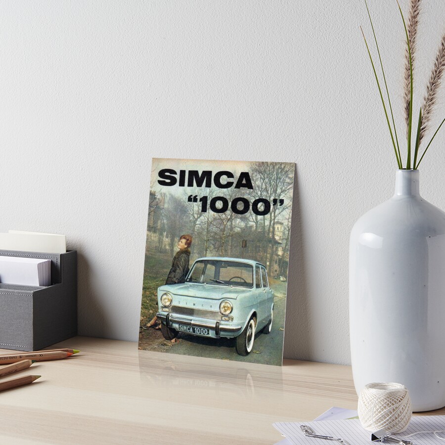 "Simca "1000"" Poster for Sale by Donkeh23 | Redbubble