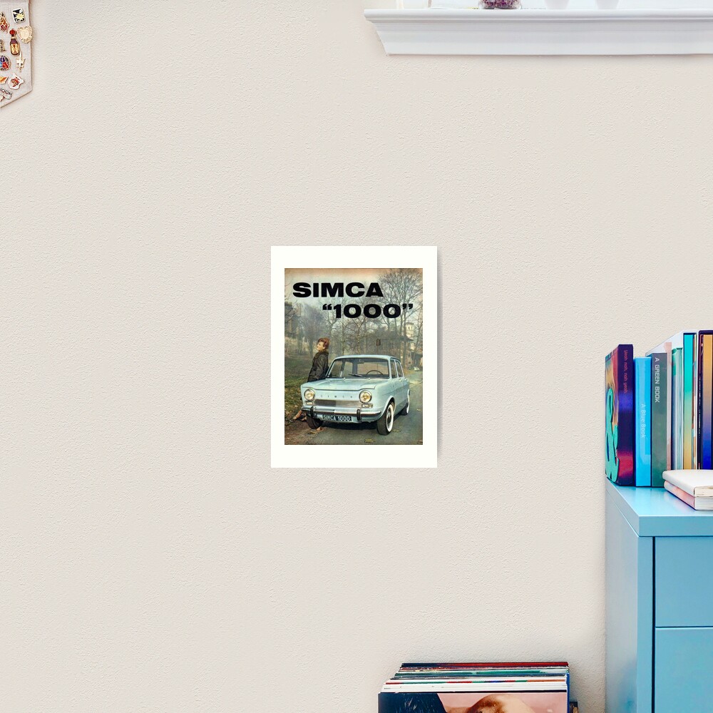 "Simca "1000"" Poster for Sale by Donkeh23 | Redbubble
