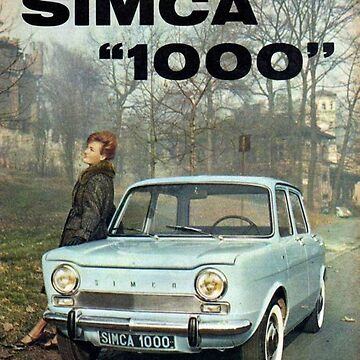 "Simca "1000"" Poster for Sale by Donkeh23 | Redbubble