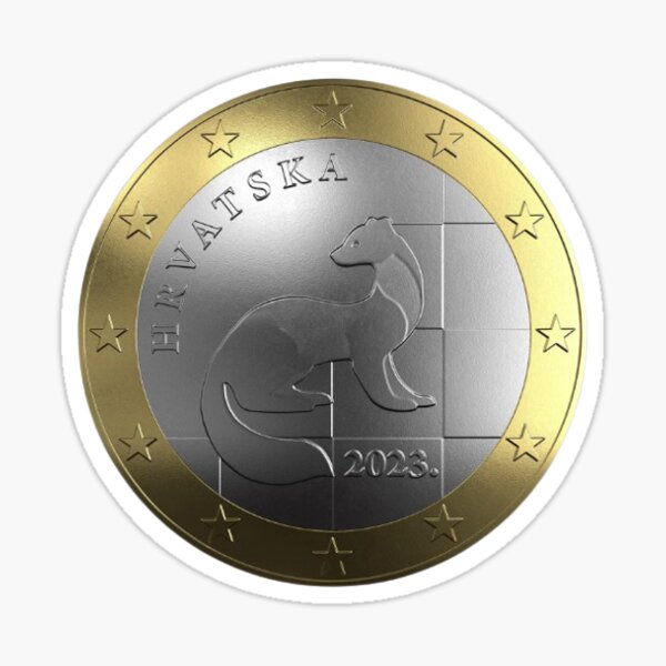 "Croatian euro" Sticker for Sale by monji1croatia | Redbubble