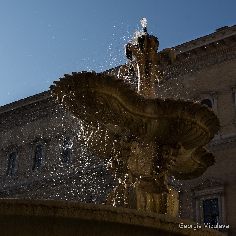 "Rome's Fabulous Fountains - Piazza Farnese Fountain" by Georgia ...