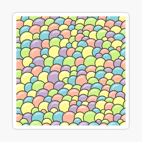 "colored bubbles" Sticker for Sale by NataliaZarubina | Redbubble