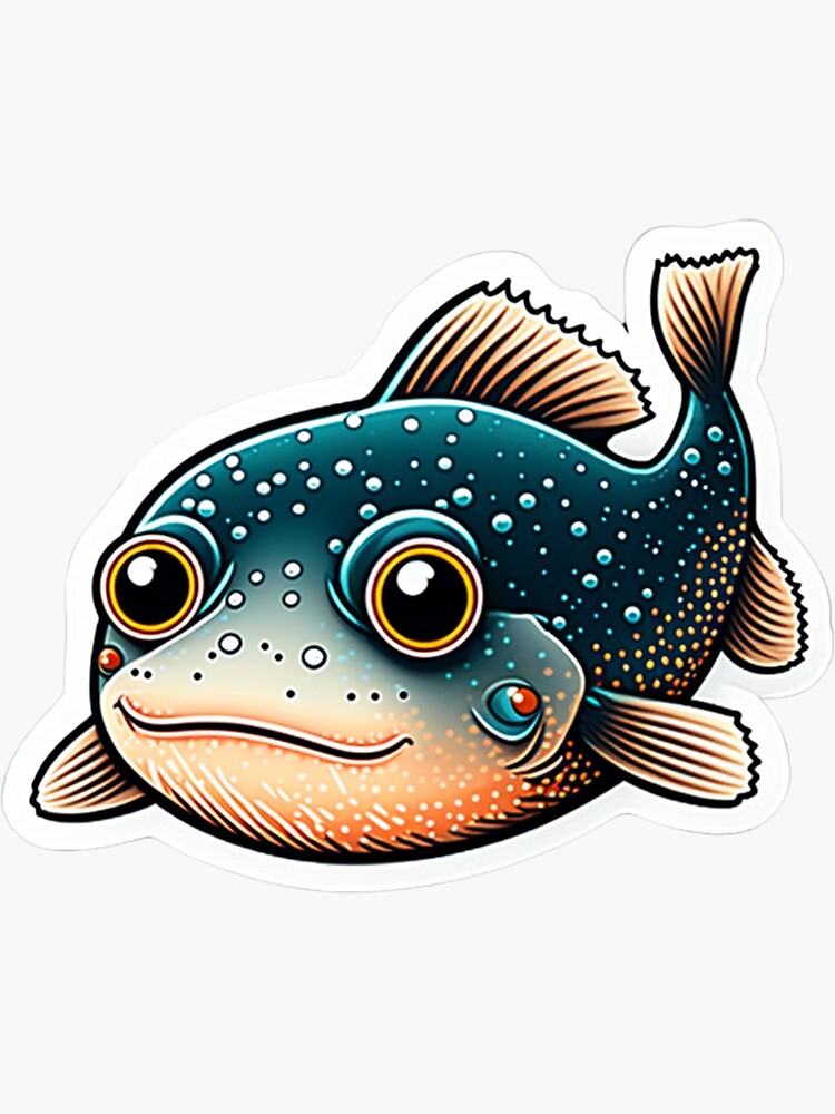 "Cute Catfish | Cute Fishcat | Cute Little Funny Animal" Sticker for ...
