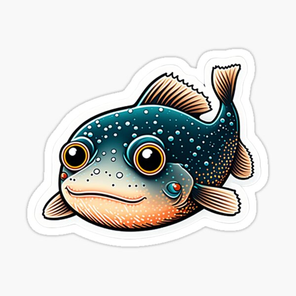 "Cute Catfish | Cute Fishcat | Cute Little Funny Animal" Sticker for ...