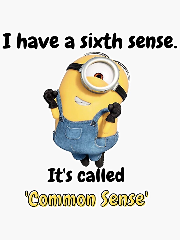 "Common Sense meme" Sticker for Sale by Love-Ra | Redbubble