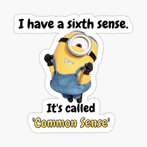 "Common Sense meme" Sticker for Sale by Love-Ra | Redbubble