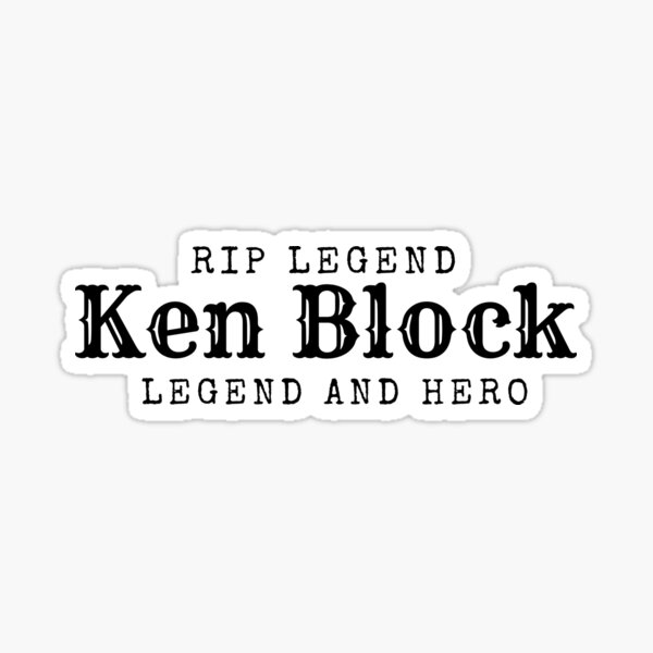 "Ken Block Rip" Sticker for Sale by Kajleq | Redbubble