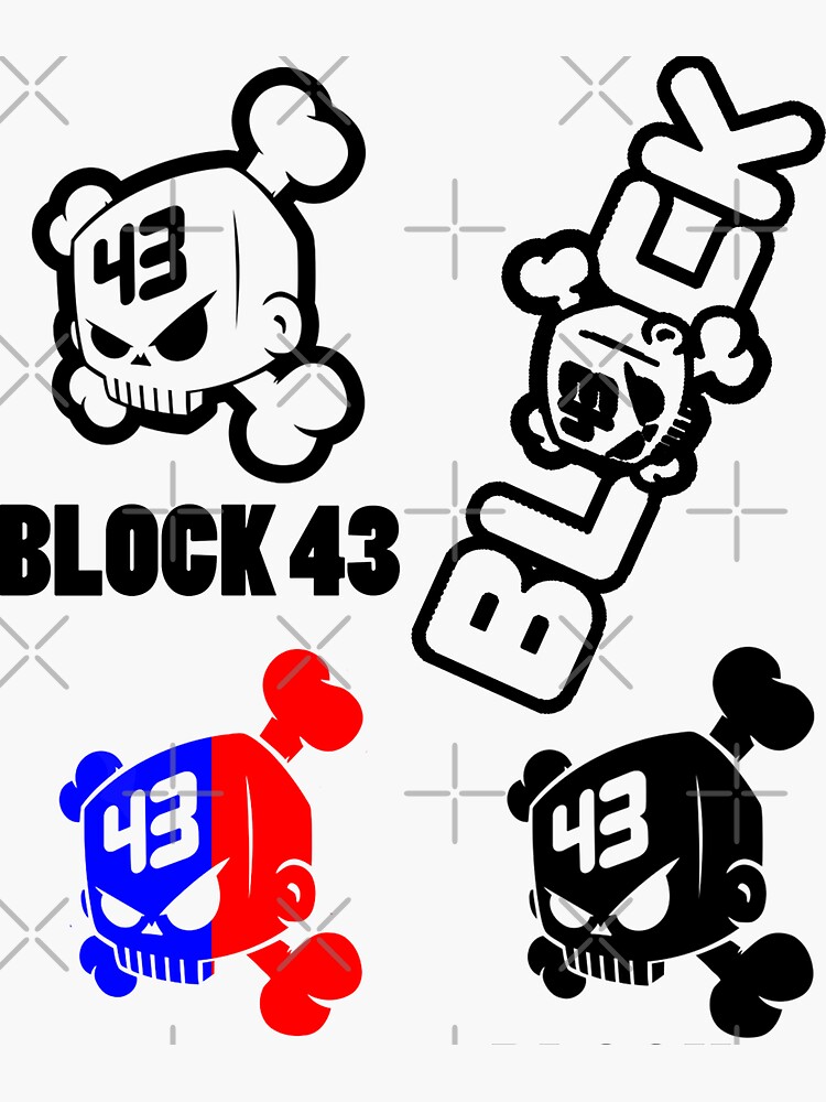 "Ken Block 43 - Skull dc 43" Sticker for Sale by Best-Art-Design ...
