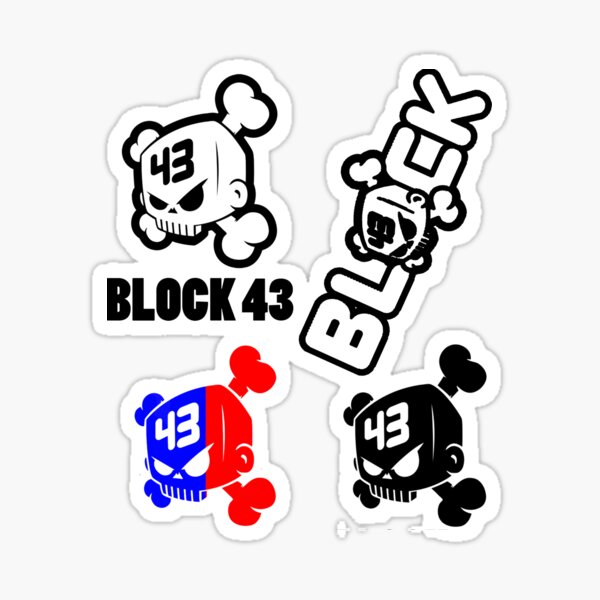 "Ken Block 43 - Skull dc 43" Sticker for Sale by Best-Art-Design ...