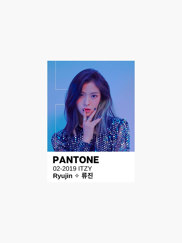 "ITZY Ryujin Pantone" Sticker for Sale by FOR7UNECA7 | Redbubble