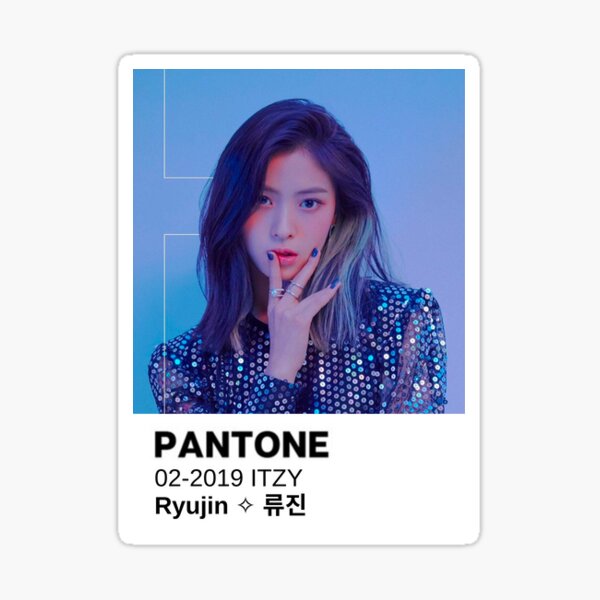 "ITZY Ryujin Pantone" Sticker for Sale by FOR7UNECA7 | Redbubble