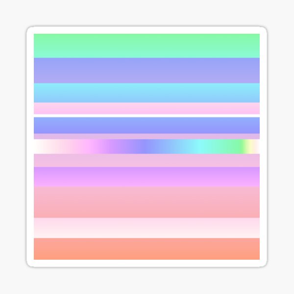 "Light creative color palette | Light bright colors " Sticker for Sale ...