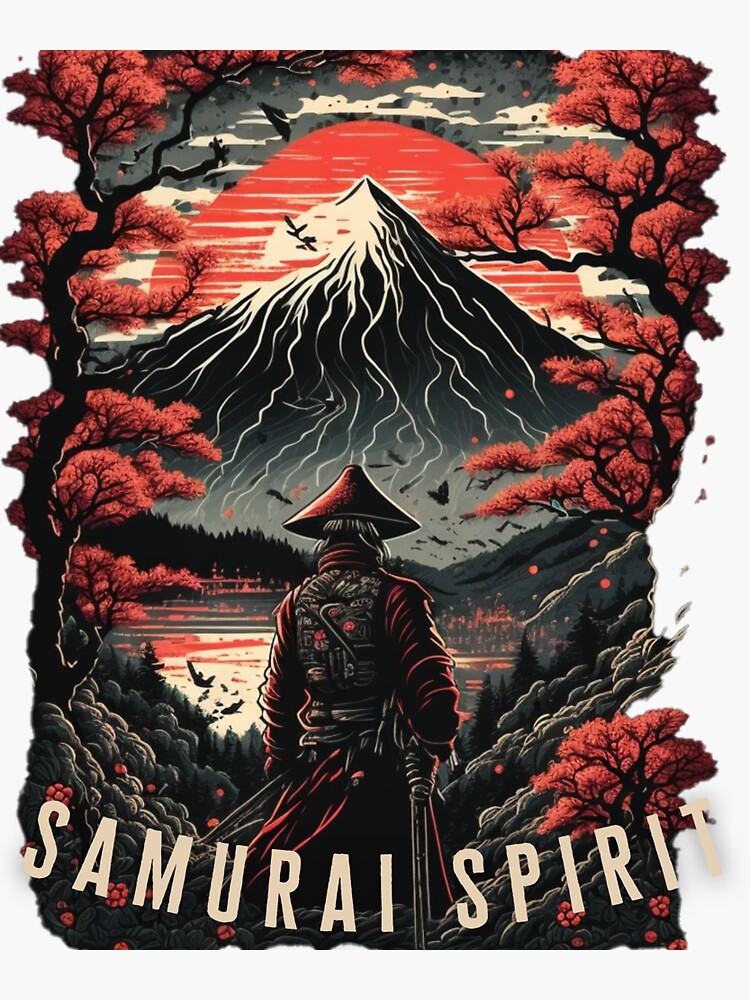 "Samurai Spirit - Japanese theme gift" Sticker for Sale by ...