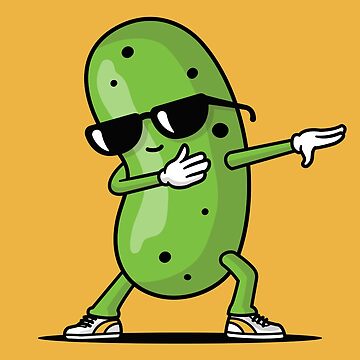 "Dabbing Pickle" Sticker for Sale by zoljo | Redbubble
