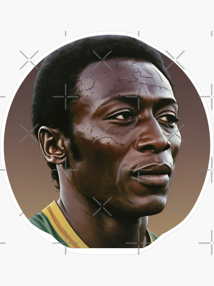 "Legendary Football Player Pele Sticker" Sticker for Sale by oxgroth ...