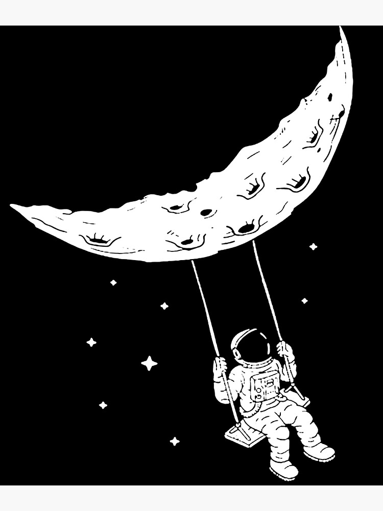 "astronaut swings on the moon,Floating Astronaut Swinging on the Moon ...