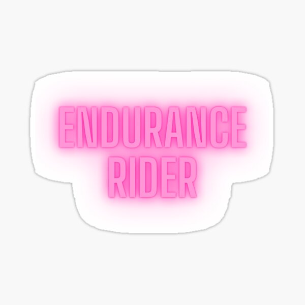 "Glowy Endurance Rider" Sticker for Sale by Horse-Aholic | Redbubble