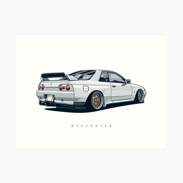"Monster. Skyline R32 GTR" Art Print by OlegMarkaryan | Redbubble