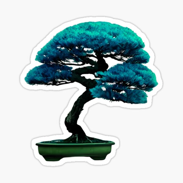 "Beautiful bonsai tree artwork" Sticker for Sale by gramizzia | Redbubble
