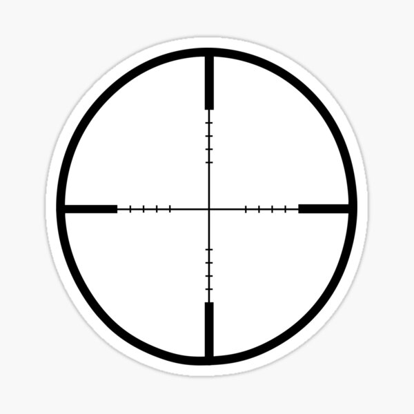 "Scope View " Sticker for Sale by BubbleCloudzy | Redbubble