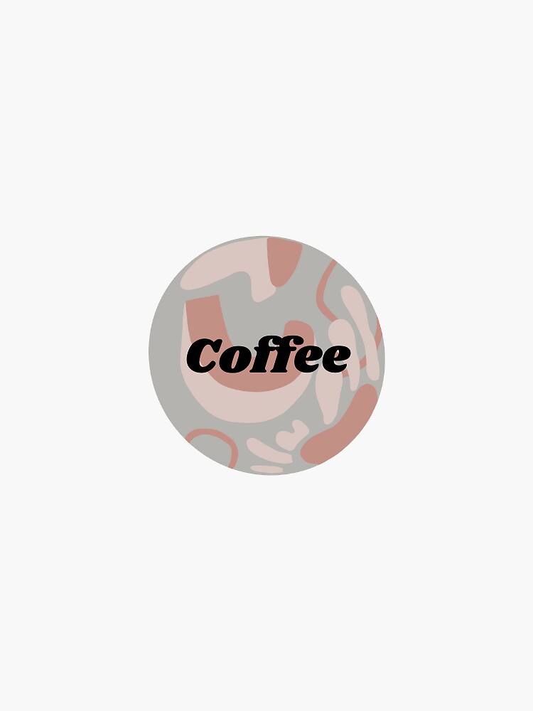 "Soothing Shale Coffee Label " Sticker for Sale by JessicaYolk | Redbubble