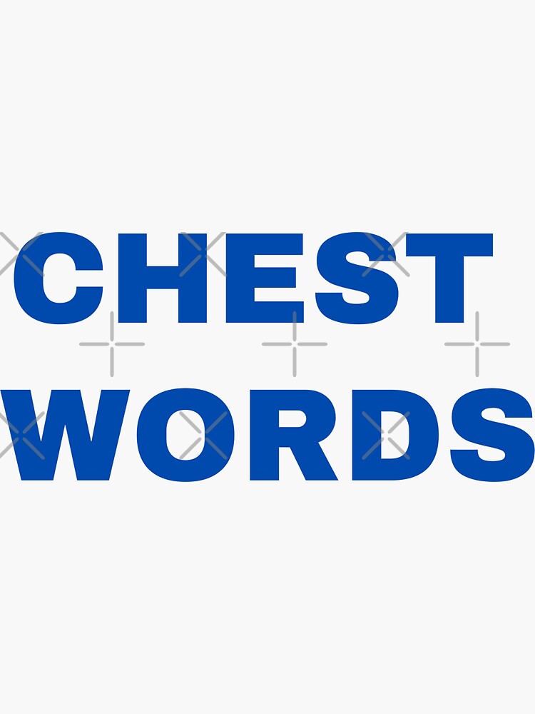 "Chest words \ iCarly Penny Tees" Sticker for Sale by fortunecookiez ...