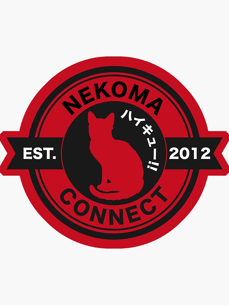 "Nekoma High School" Sticker for Sale by Sijopolang | Redbubble